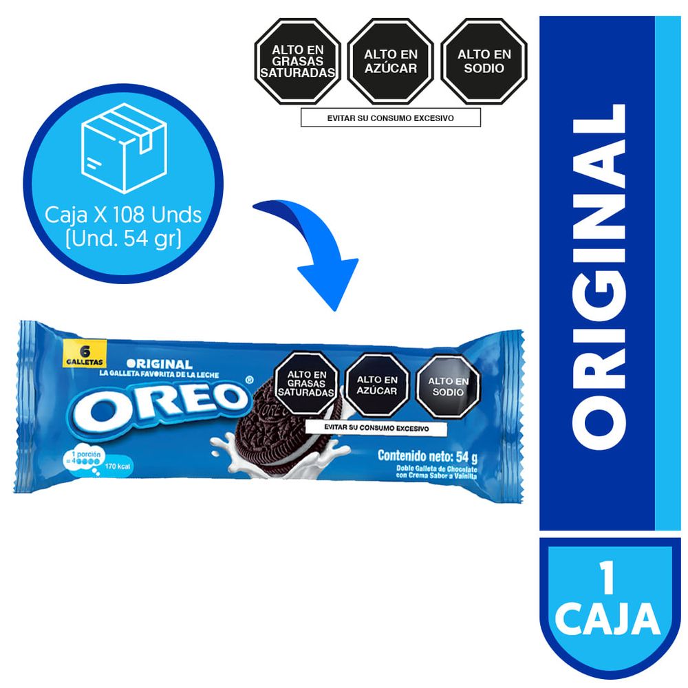 6 paquetes por display - Mondelez-Peru-Mayoristas